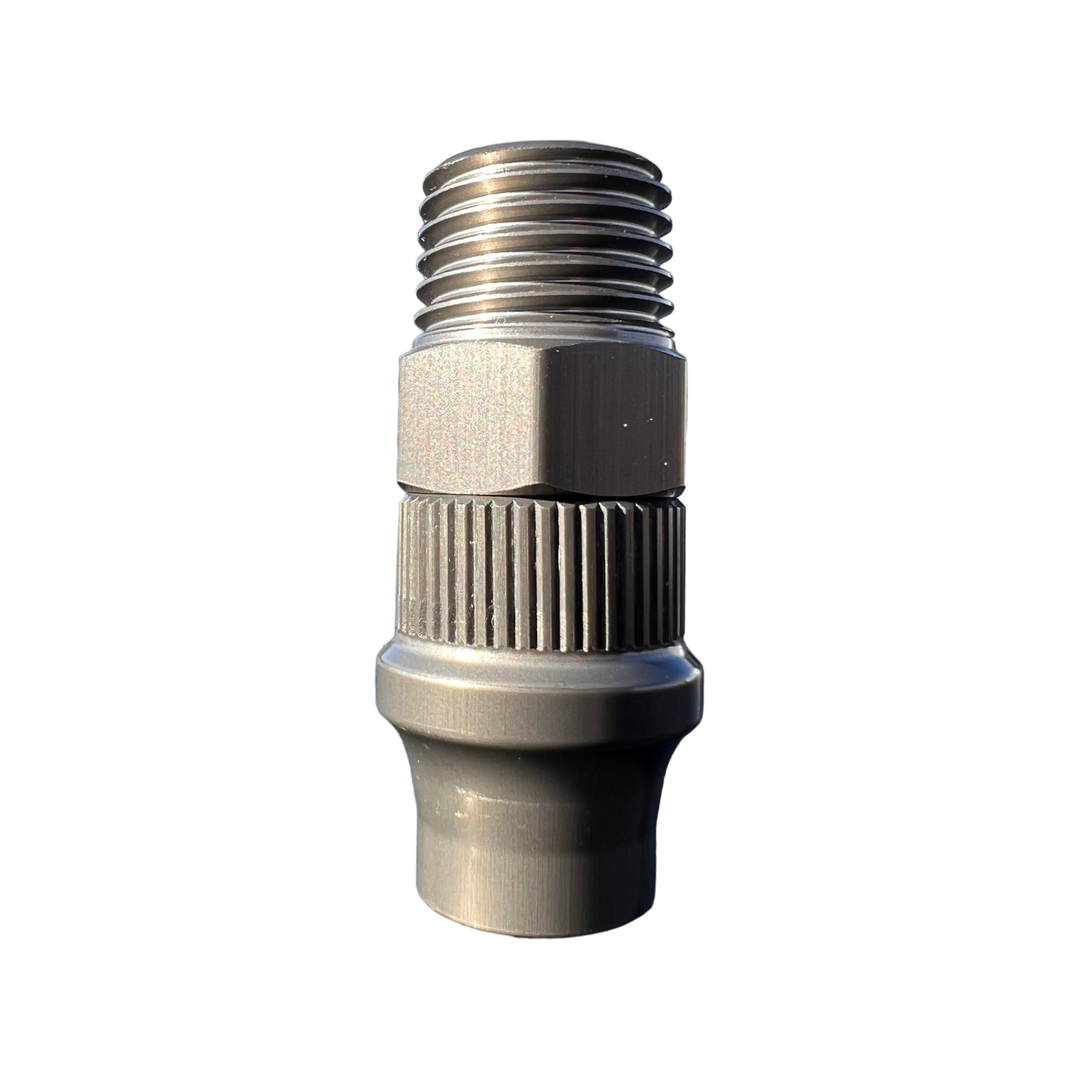 CRS HOSE END FITTING - 3/8" ID to 1/4" NPT w/ Cover Nut – Apex ...