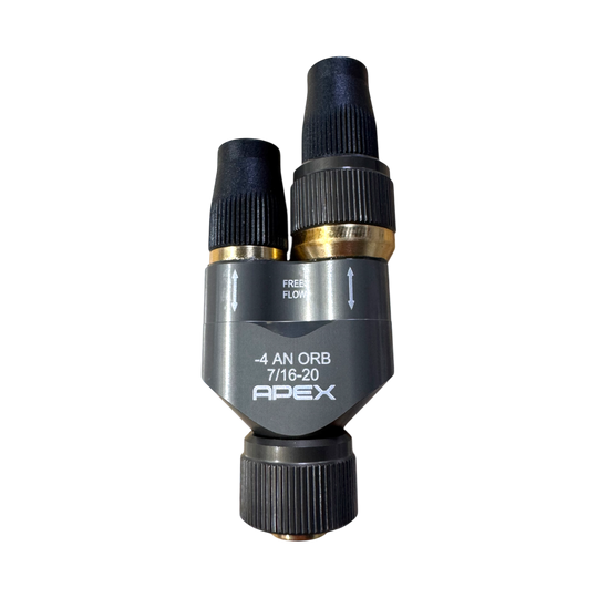 Quick Connect "Y" with 3/8 Swivel Barb – Apex Performance Products