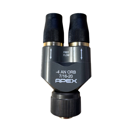 Quick Connect "Y" 2x 3/8 Hose Barb – Apex Performance Products